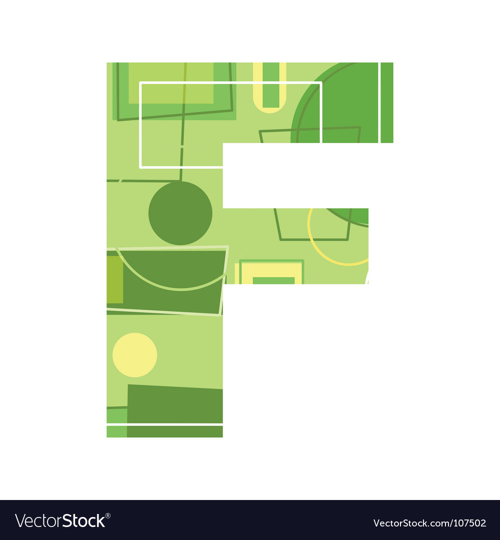 F Royalty Free Vector Image - VectorStock