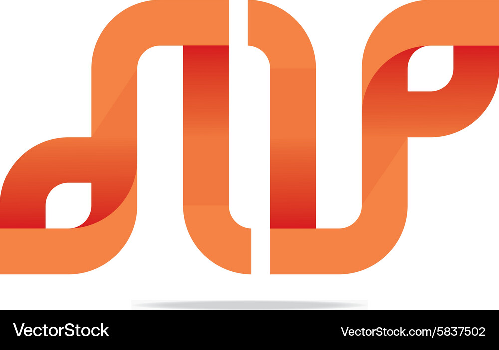Logo letter infinity alphabet lettering n design Vector Image