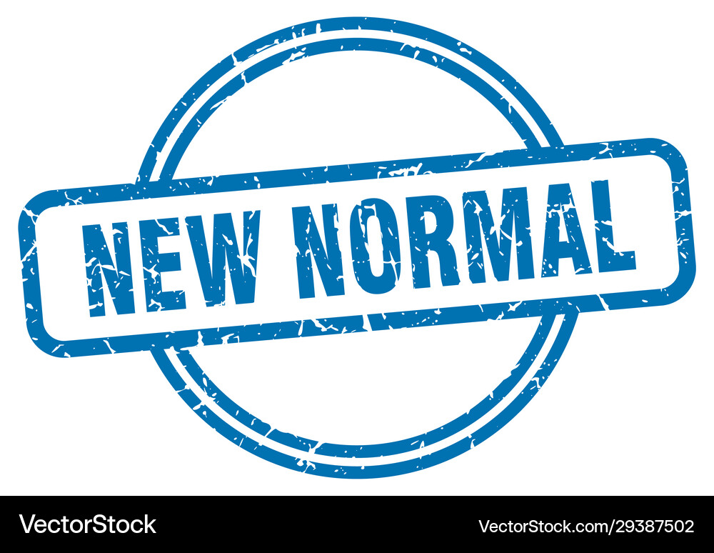 New normal stamp round vintage grunge Royalty Free Vector