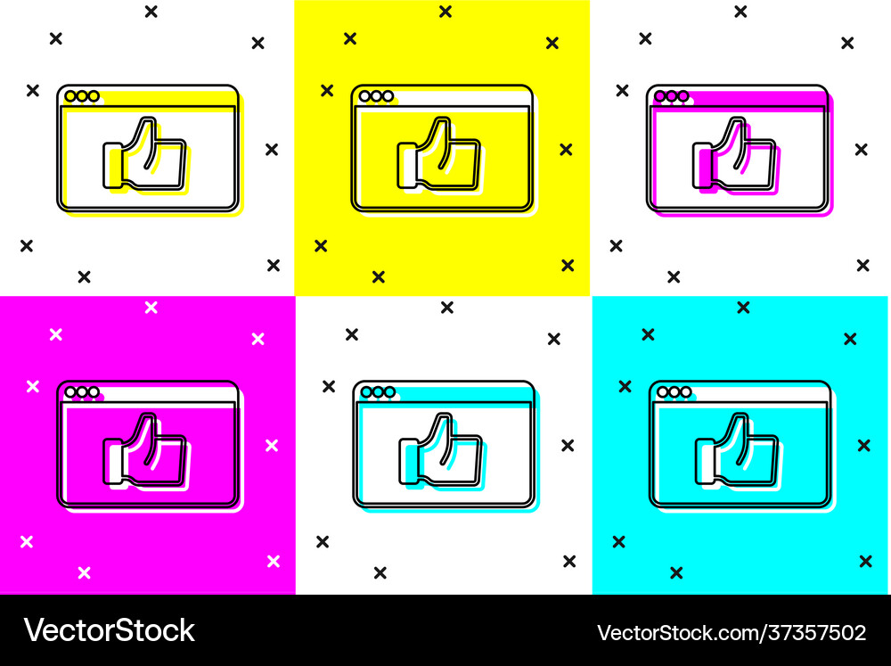 Set consumer or customer product rating icon Vector Image