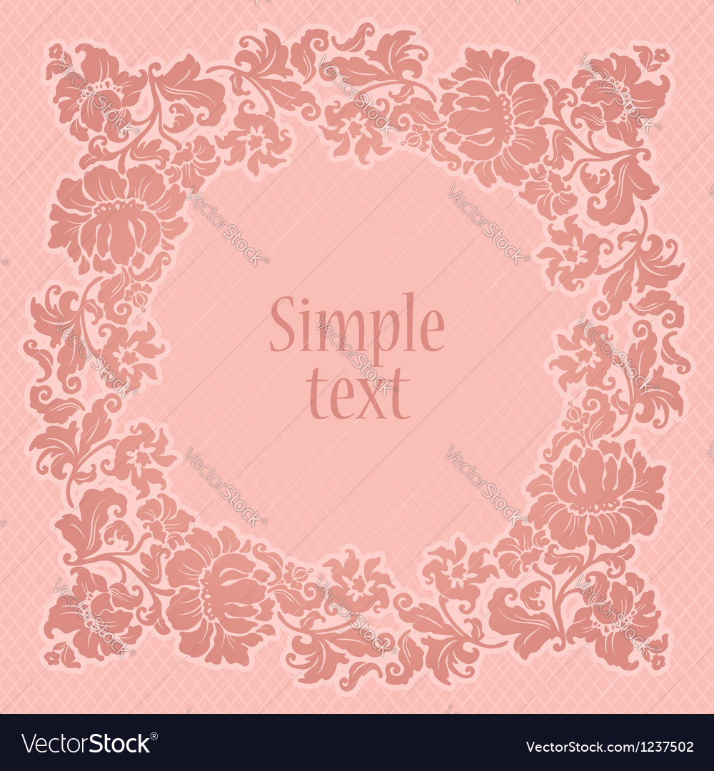 Square decorative backdrop Royalty Free Vector Image