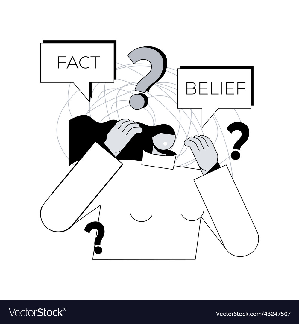 Cognitive Dissonance Abstract Concept Royalty Free Vector