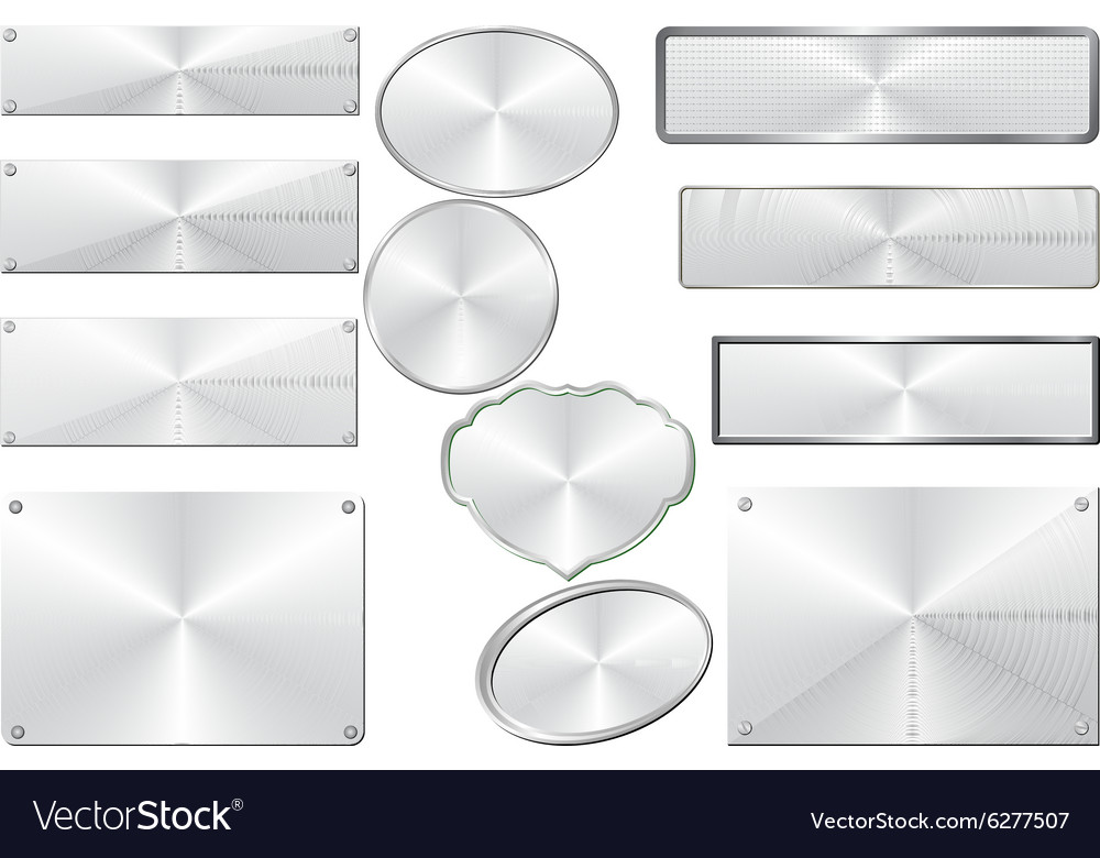Plaques Royalty Free Vector Image - VectorStock