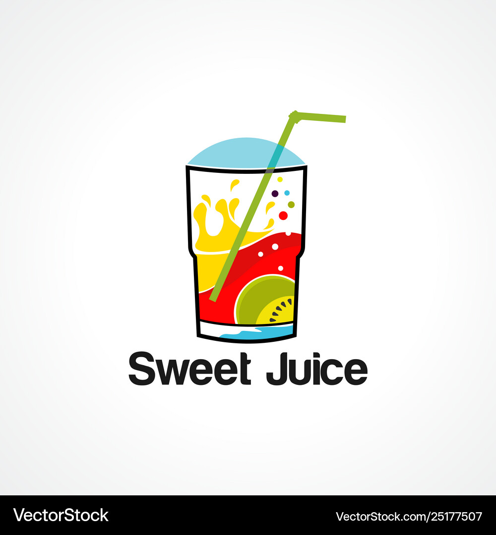 Sweet juice logo icon element and template Vector Image