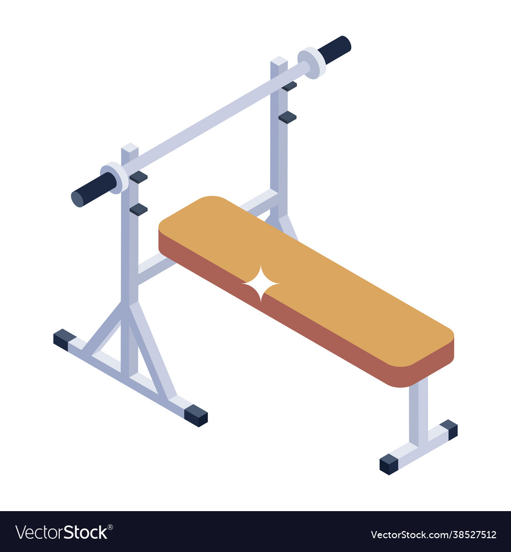 Exercise bench Royalty Free Vector Image - VectorStock