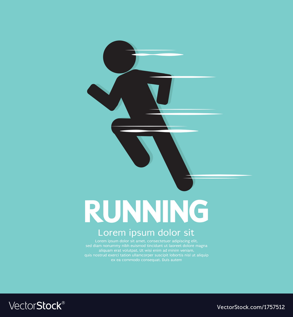 Running Royalty Free Vector Image - VectorStock