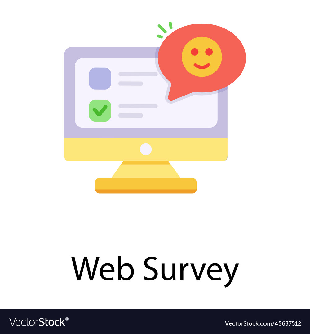 Web survey Royalty Free Vector Image - VectorStock