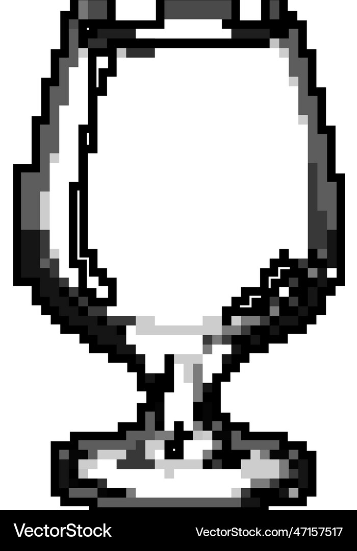 Bar cocktail glasses game pixel art Royalty Free Vector