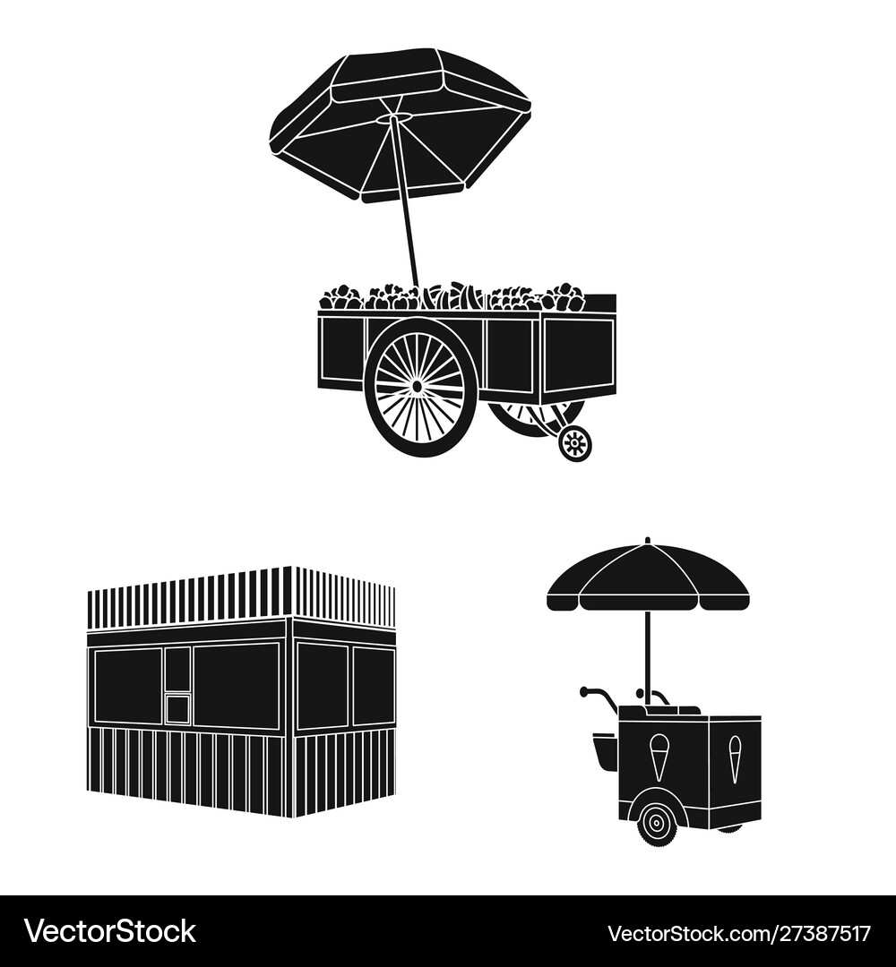 Design container and outdoor symbol Royalty Free Vector