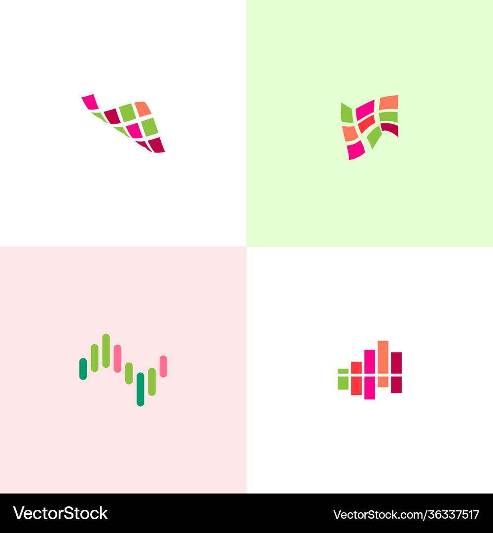 Different abstract trendy symbols for your design Vector Image