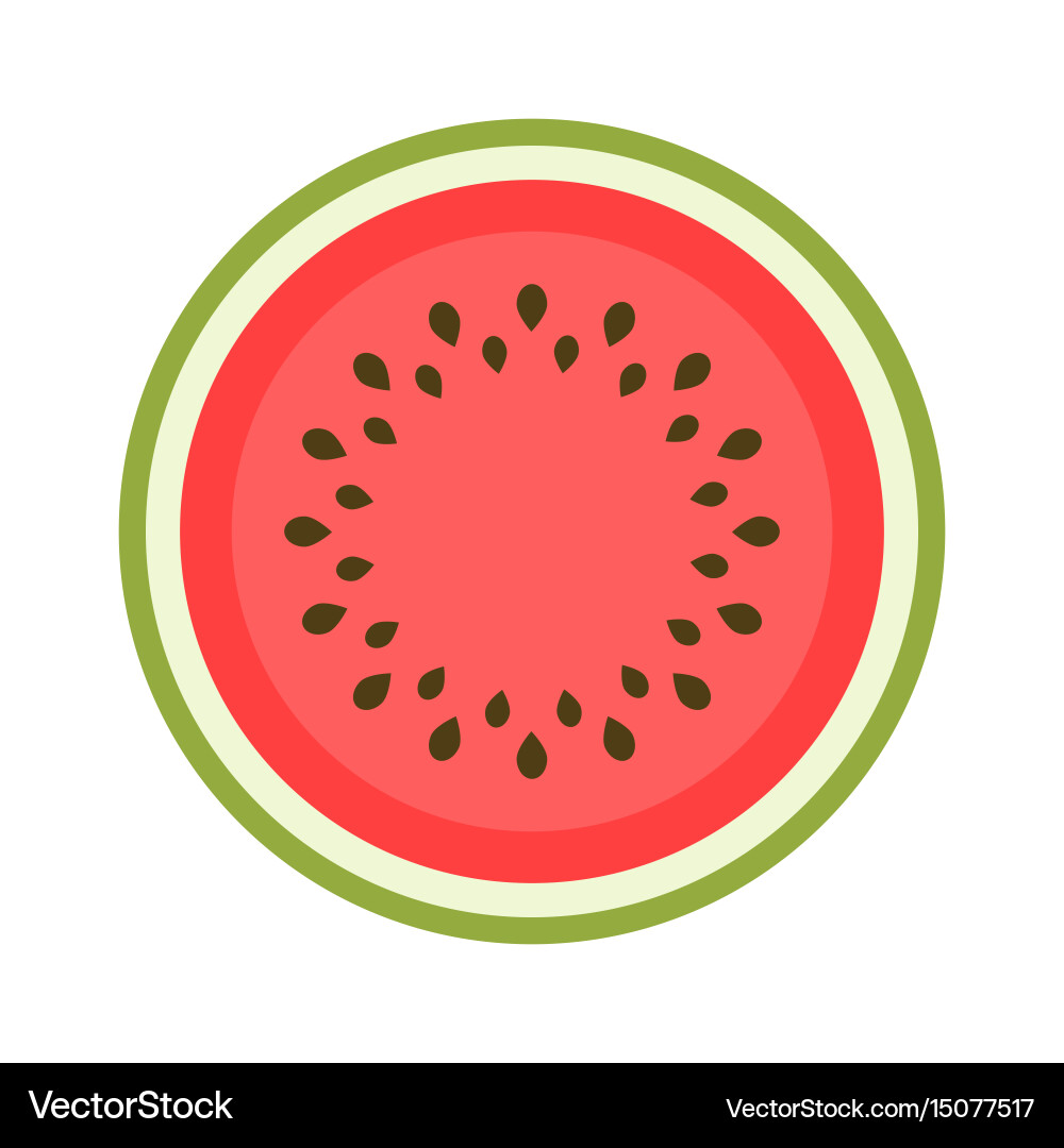 Icon a sweet watermelon isolated on white Vector Image