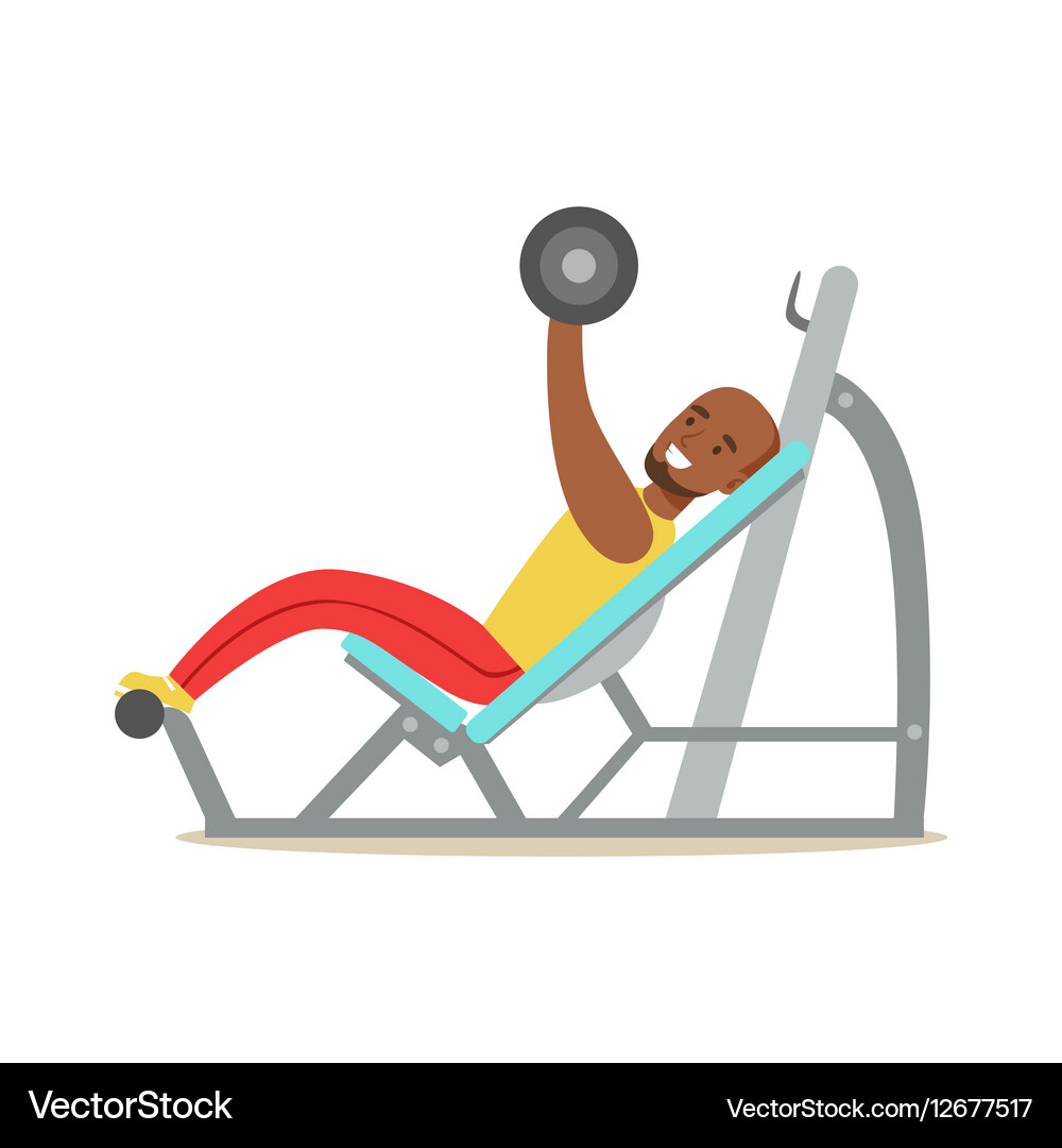 Man pushing the heavy weight member Royalty Free Vector