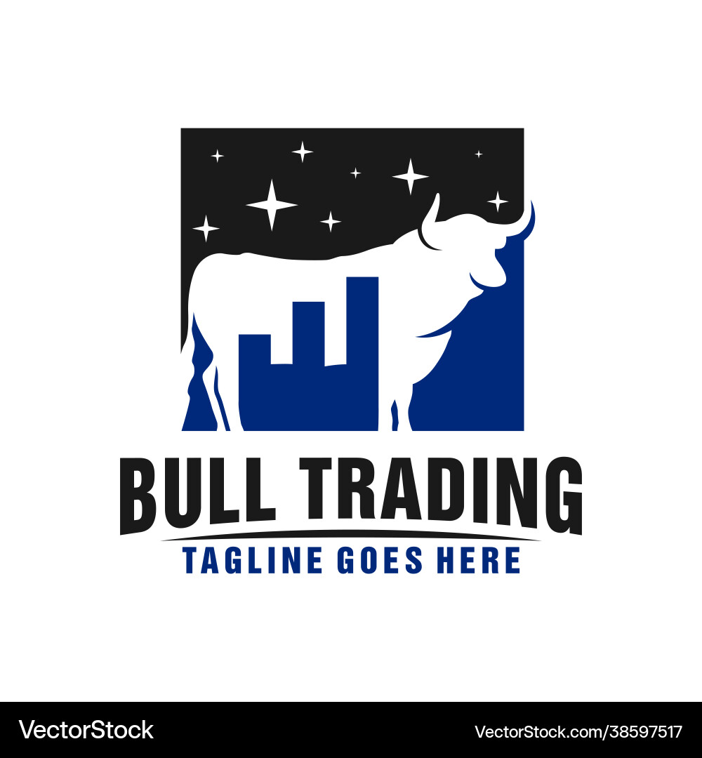 Online forex trading business logo Royalty Free Vector Image