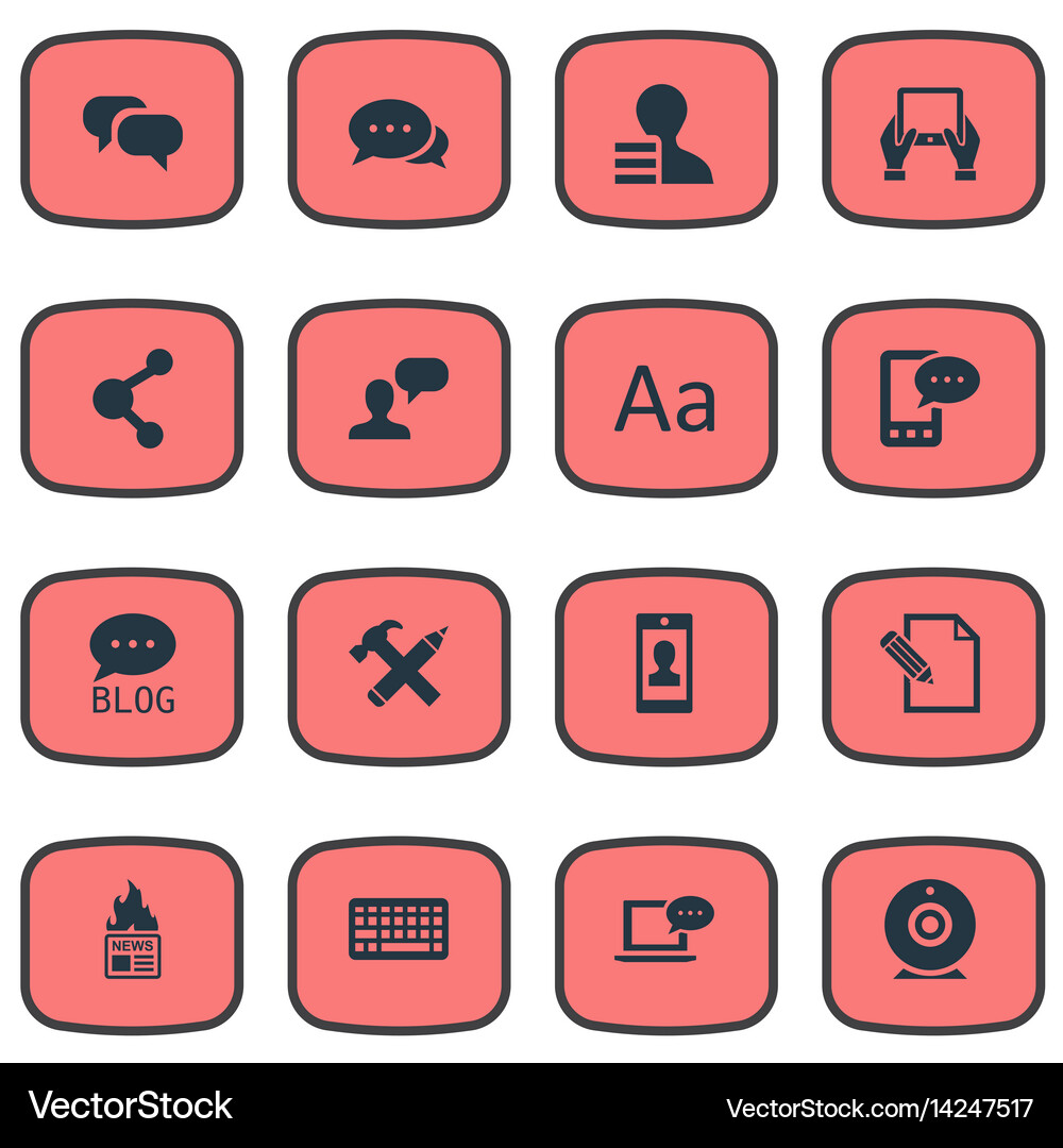 Set of simple user icons Royalty Free Vector Image