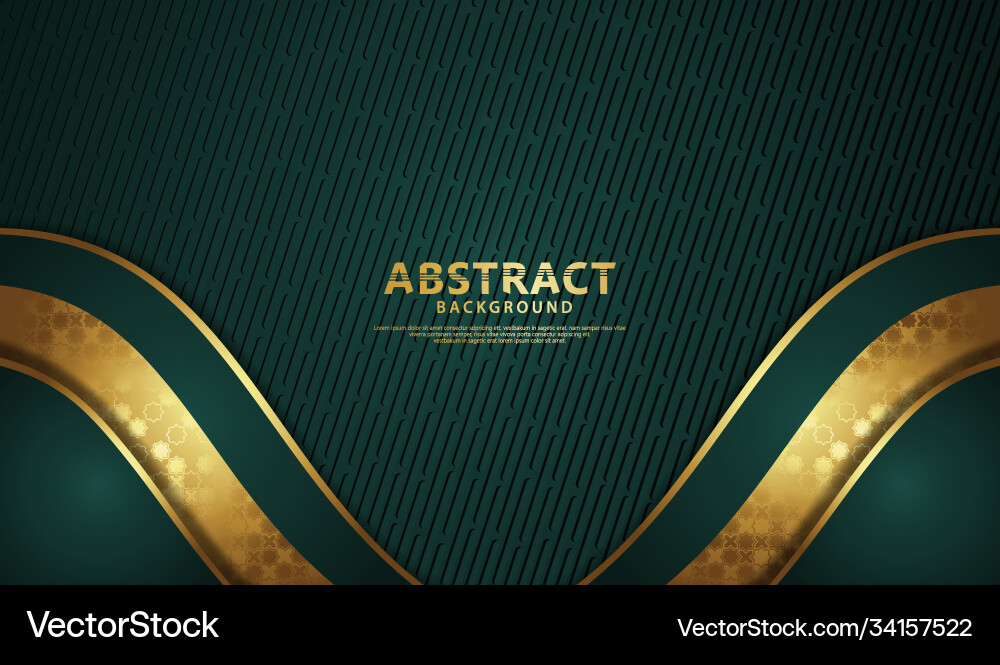 Background with bright green color flow lines Vector Image