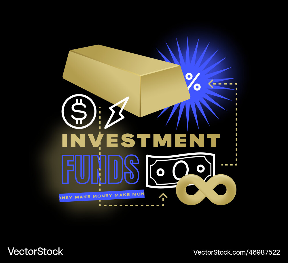 Investment funds trading Royalty Free Vector Image