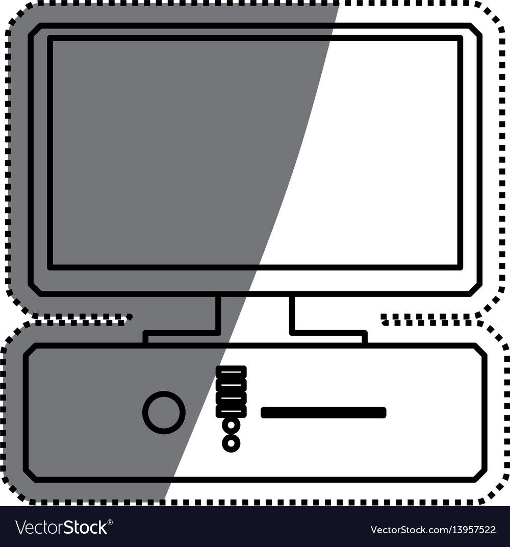 Pc computer technology Royalty Free Vector Image