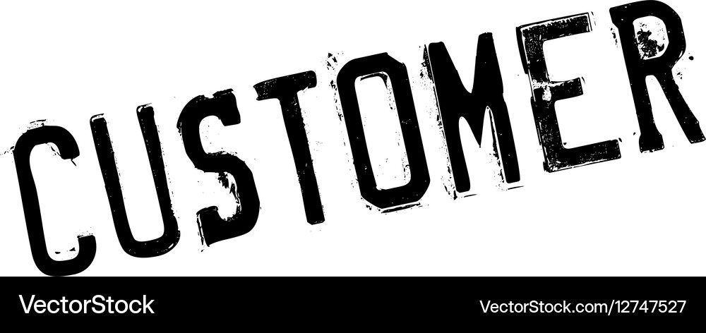 Customer rubber stamp Royalty Free Vector Image