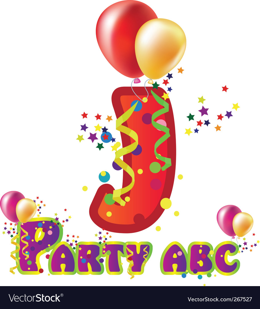 J Royalty Free Vector Image - VectorStock