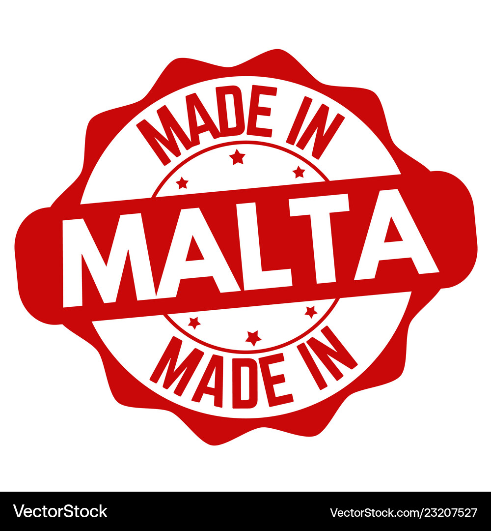 Made in malta sign or stamp Royalty Free Vector Image