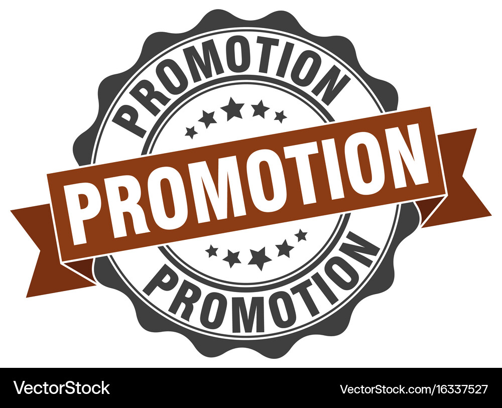 Promotion stamp sign seal Royalty Free Vector Image