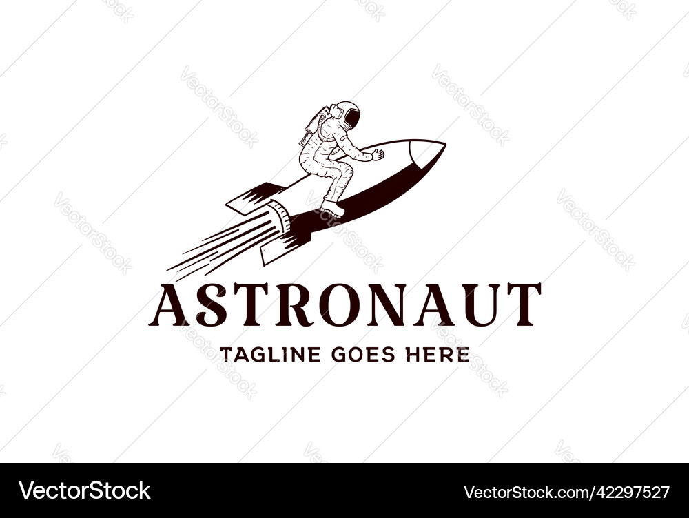 Vintage Rocket Logo Cool Rocket Logo Designs Vector, Rocket Sign,