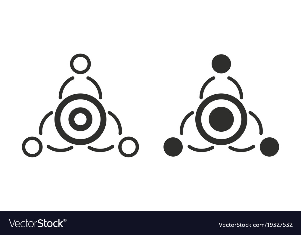 Interact icon Royalty Free Vector Image - VectorStock