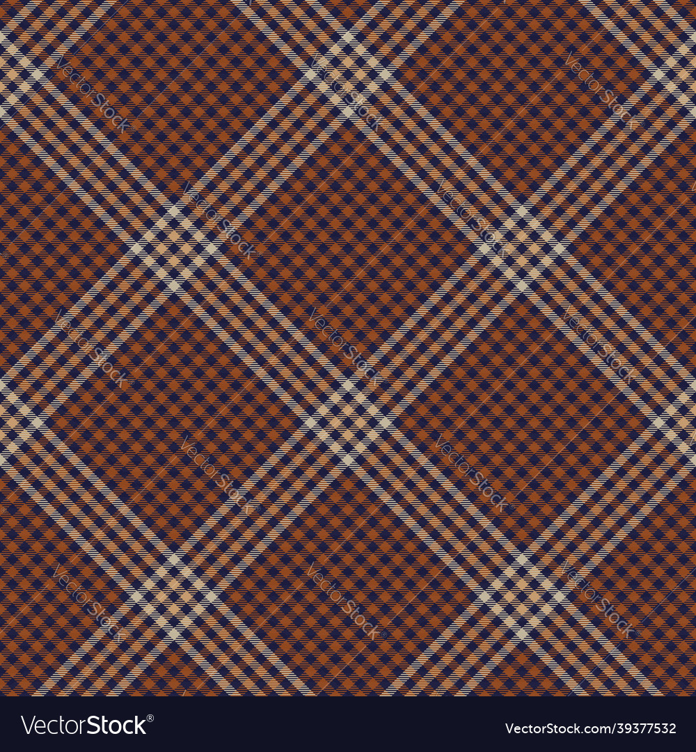 Orange diagonal plaid tartan textured seamless Vector Image Orange diagonal plaid tartan textured seamless Vector Image
