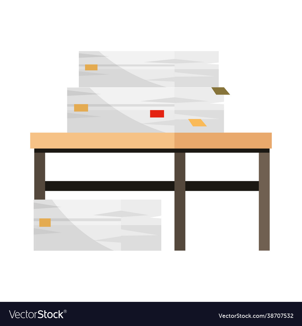 Stack paperwork document Royalty Free Vector Image