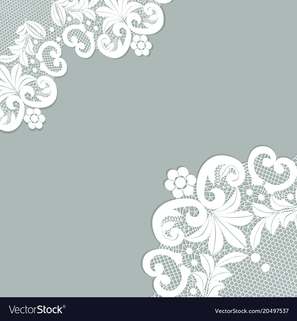 Background with lace Royalty Free Vector Image