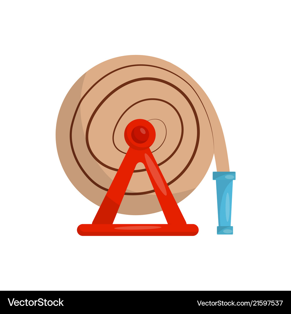 Fire hose equipment of firefighter Royalty Free Vector Image