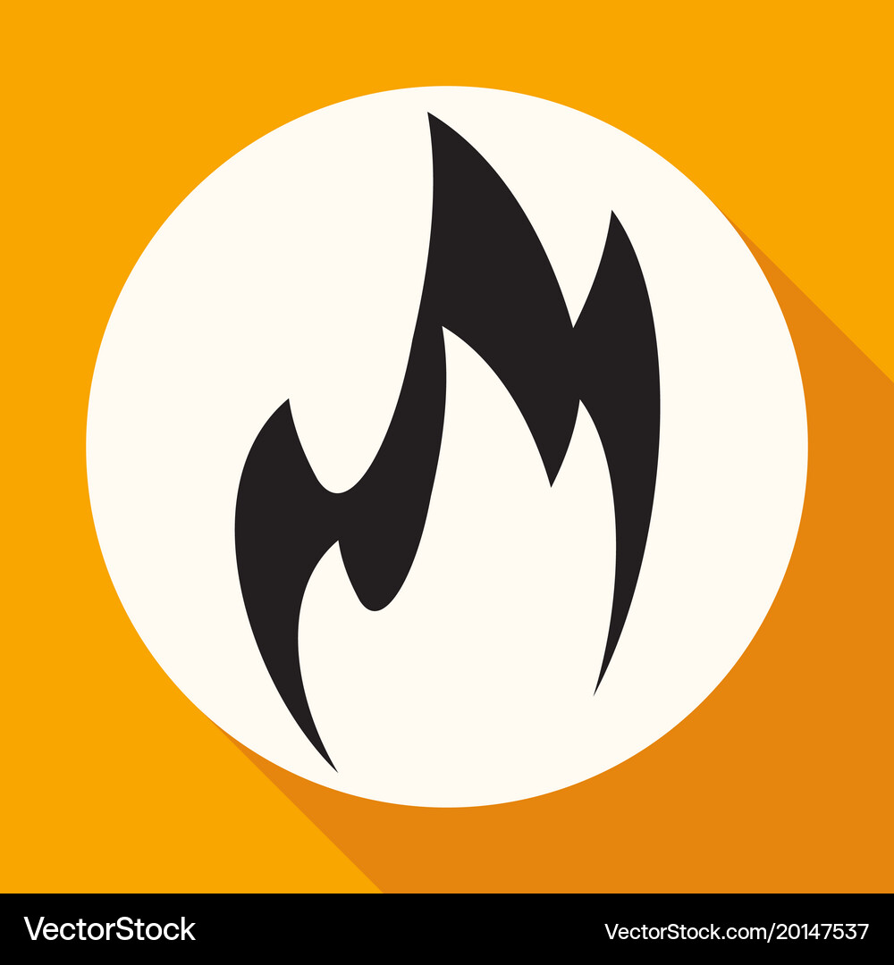 Fire icon Royalty Free Vector Image - VectorStock