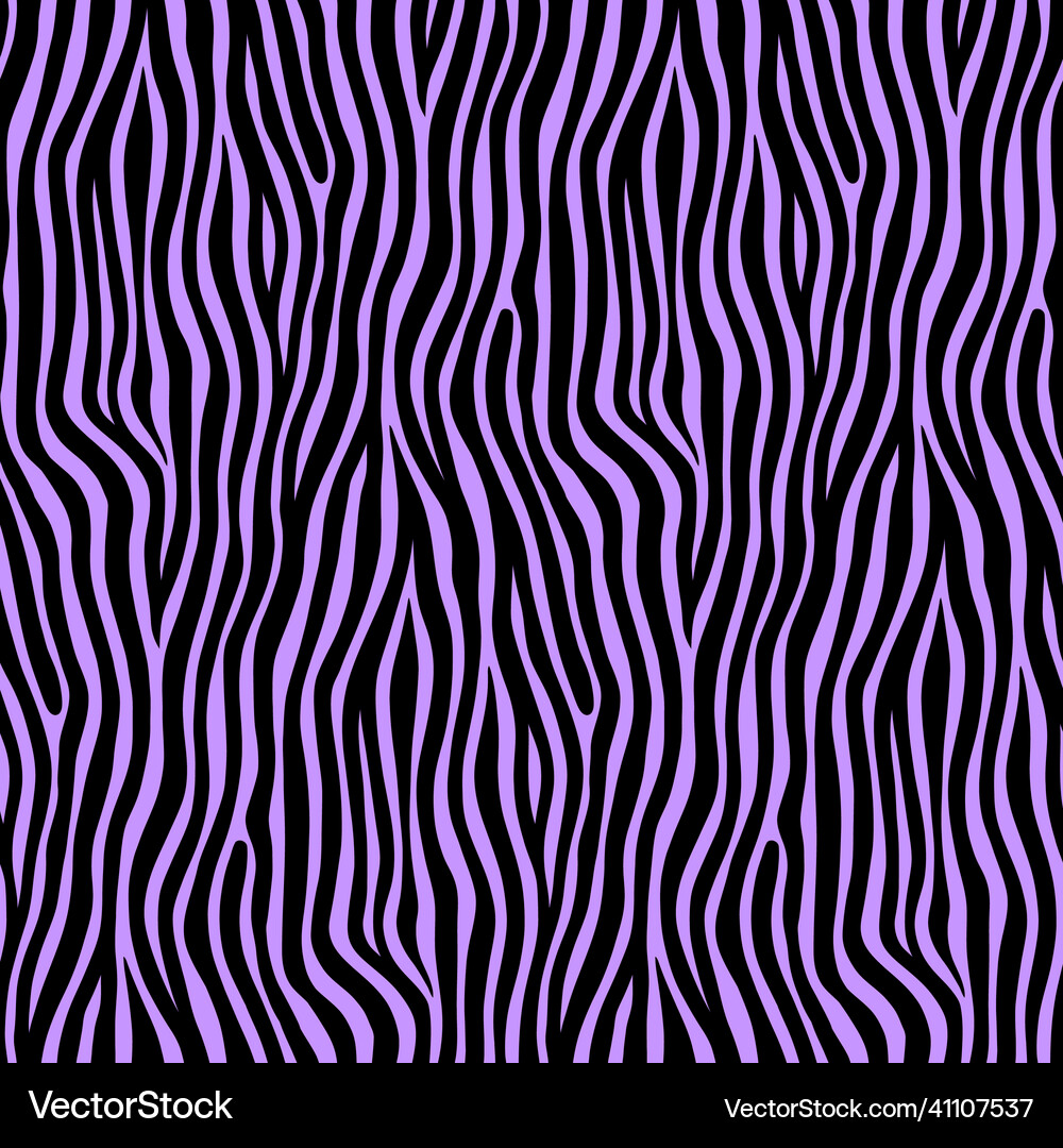 Purple zebra animal motif seamless pattern design Vector Image