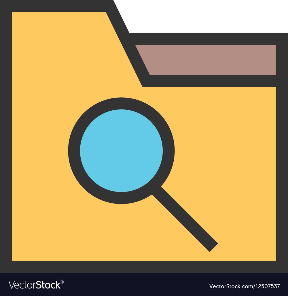Search folder Royalty Free Vector Image - VectorStock