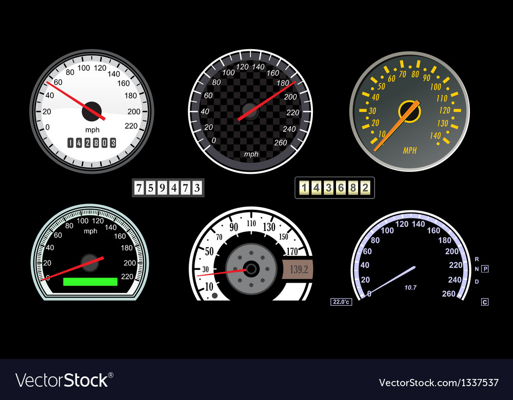 Speedometer Royalty Free Vector Image - VectorStock