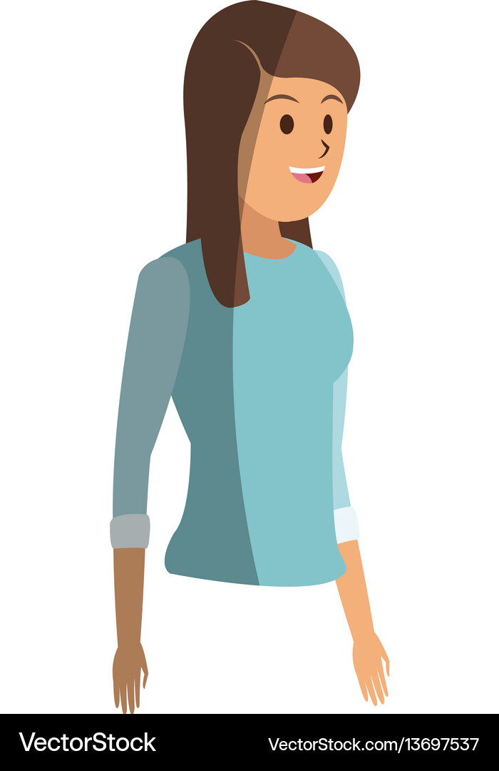 Woman cartoon icon Royalty Free Vector Image - VectorStock