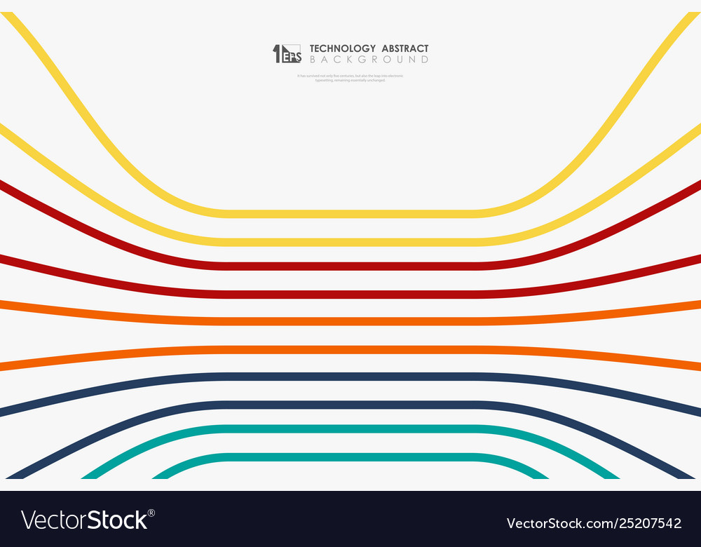 Abstract colorful tech lines mesh business Vector Image