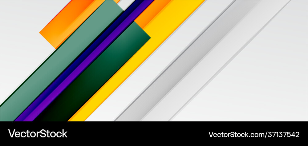 Color abstract lines trendy geometric background Vector Image