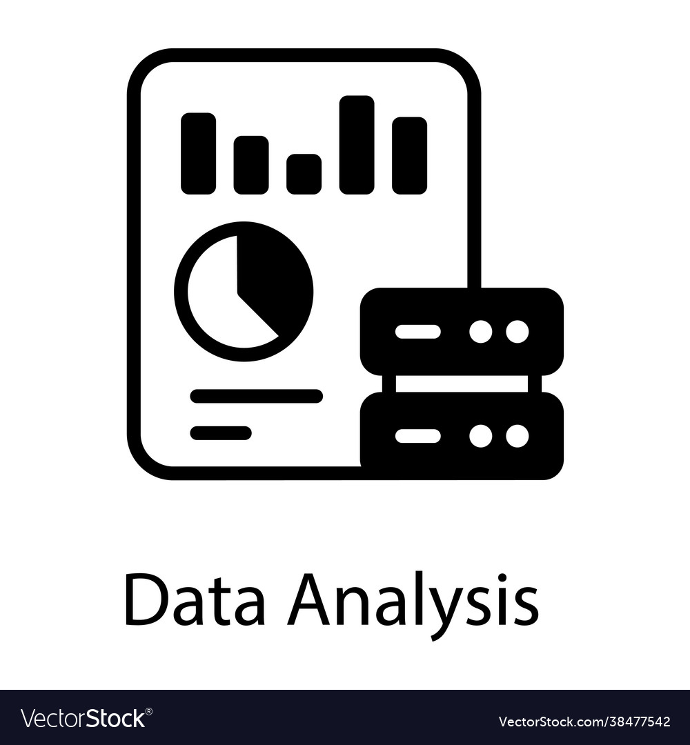 Data analysis Royalty Free Vector Image - VectorStock