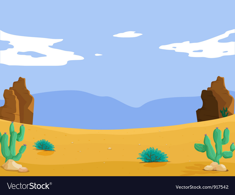 Desert Royalty Free Vector Image - VectorStock