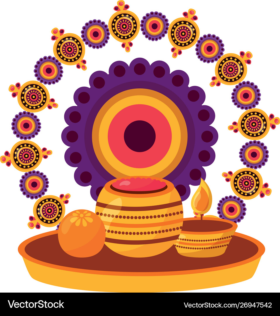 Isolated raksha bandhan design Royalty Free Vector Image