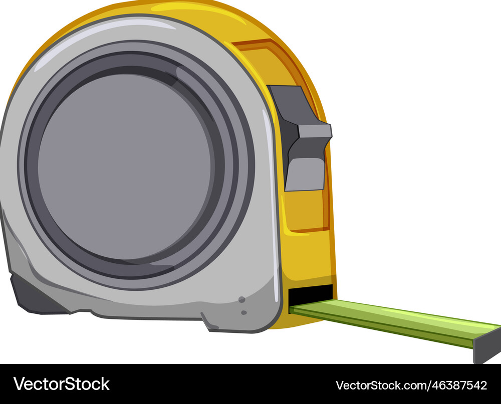 Meter tape measure cartoon Royalty Free Vector Image