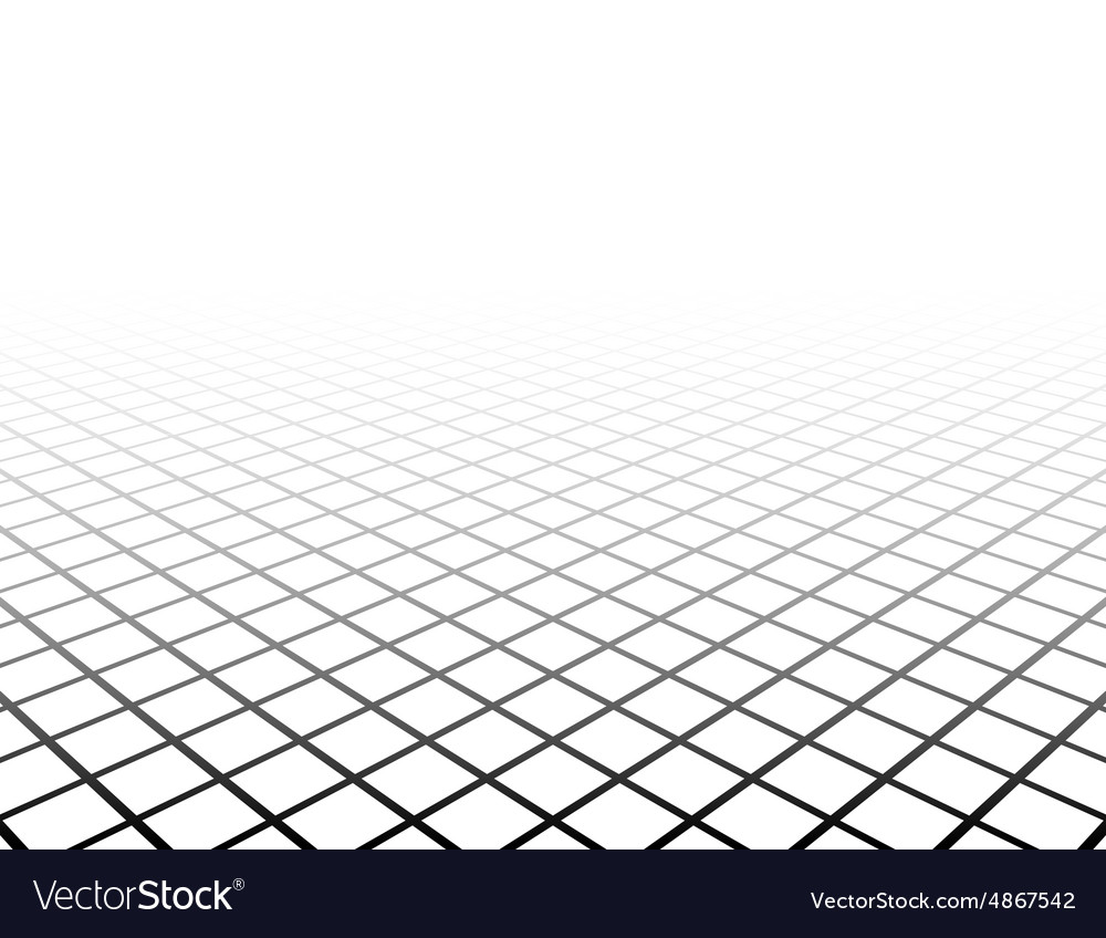 Perspective grid surface Royalty Free Vector Image