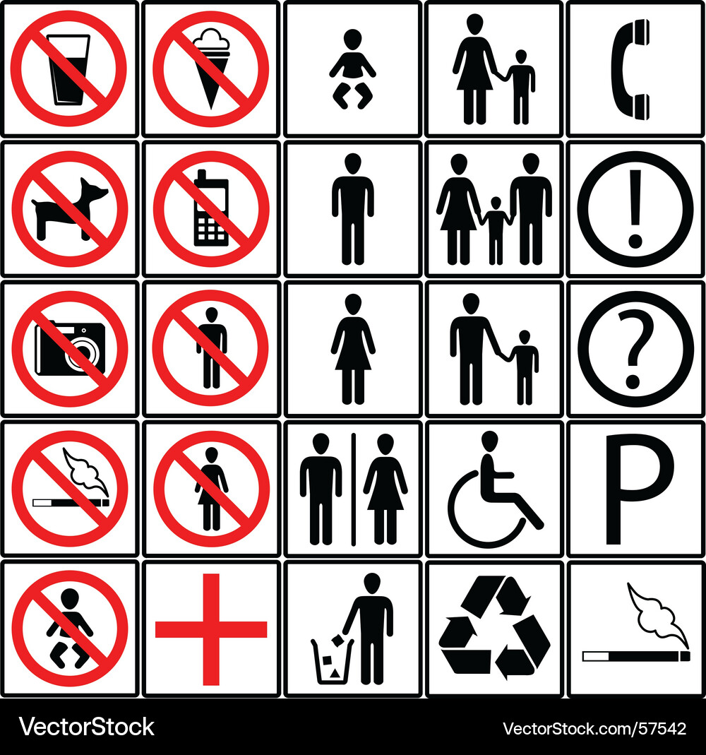 Set of Information Icons Royalty Free Vector Image