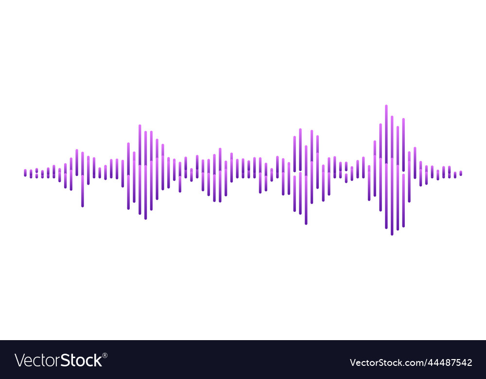 Sound wave audio radio player music track Vector Image Sound wave audio radio player music track Vector Image