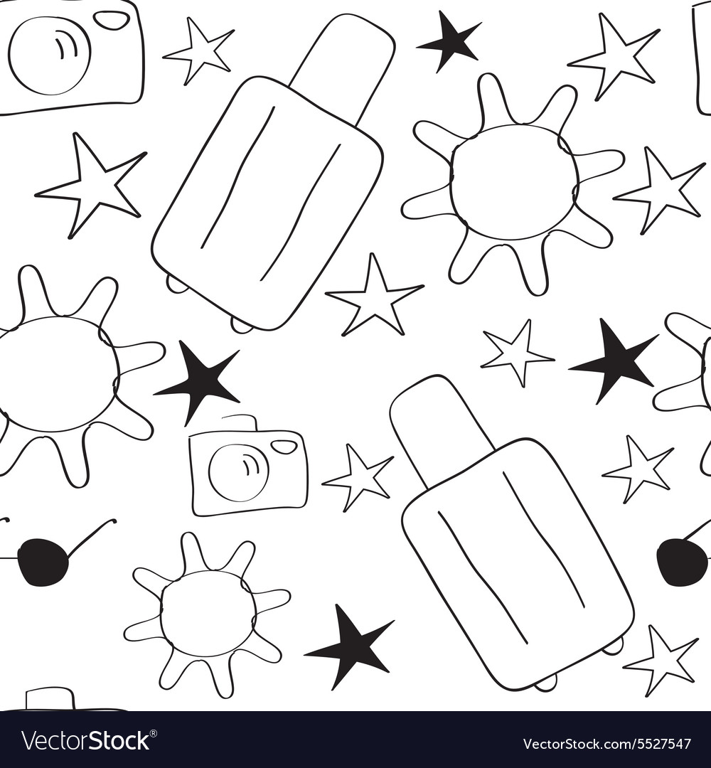 Abstract grayscale seamless pattern Royalty Free Vector