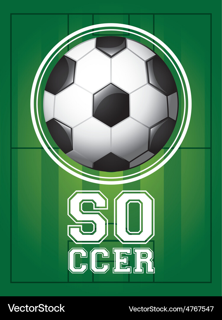Football soccer Royalty Free Vector Image - VectorStock