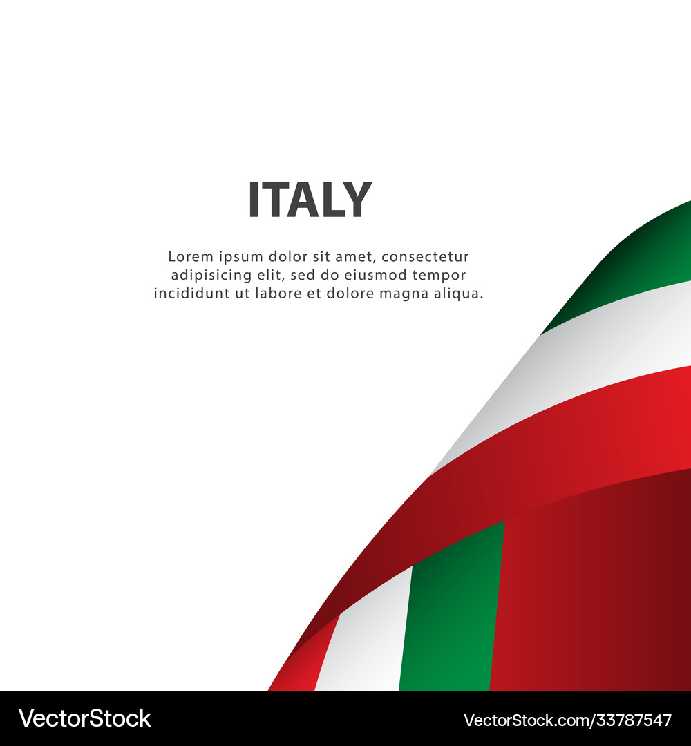 Italy national day template design Royalty Free Vector Image