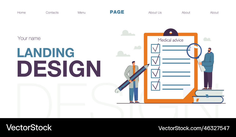 Medical advice checklist on clipboard flat Vector Image