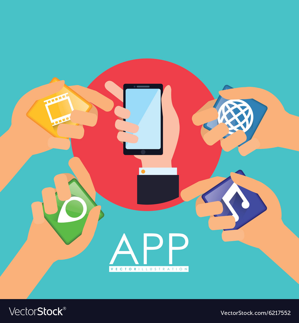 App design Royalty Free Vector Image - VectorStock